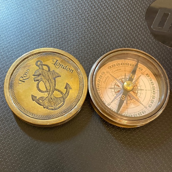 ross london | Other | Vintage Ross London Brass Compass | Poshmark